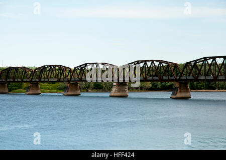Bill Thorpe Walking Bridge, Fredericton, New Brunswick, Canada Stock ...