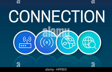 Internet Network Buttons Icon Concept Stock Photo - Alamy