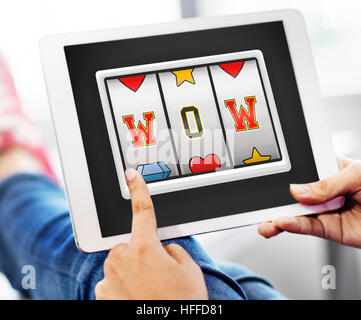 Wow Amazing Expressing Success Impressive Concept Stock Photo - Alamy