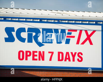 Screwfix sign Stock Photo - Alamy