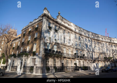 Wilton Crescent in Belgravia, exclusive area of London SW1 Stock Photo ...