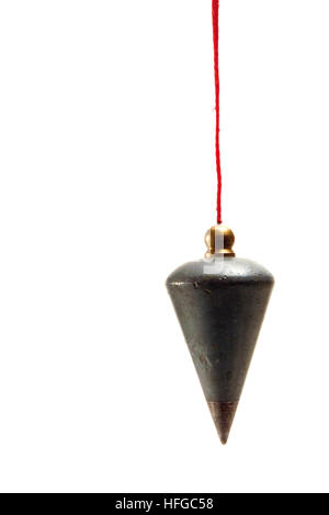 Plumb bob with cord Stock Photo - Alamy
