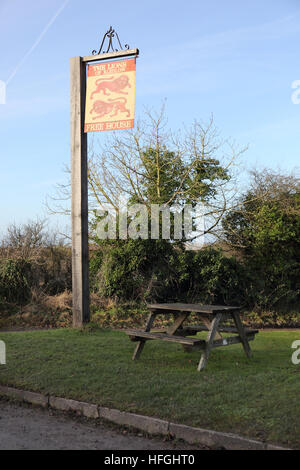 The lions of Bledlow pub, Oxfordshire Stock Photo - Alamy