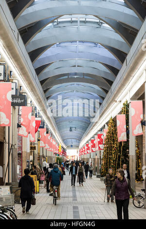 Sougawa Shopping Street, Toyama City, Toyama Prefecture, Japan Stock ...