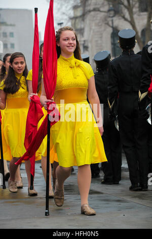Performers during the New Year's Day Parade in London. Picture date ...