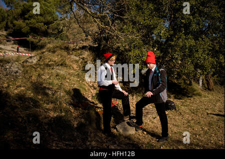 Centelles, Barcelona, Spain. 30th Dec, 2016. Galejadors are seen during ...