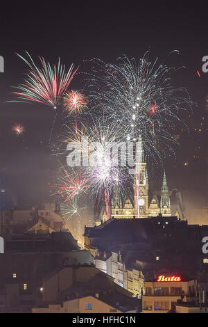 Liberec, Czech Republic. 01st Jan, 2020. People celebrate New Year's ...