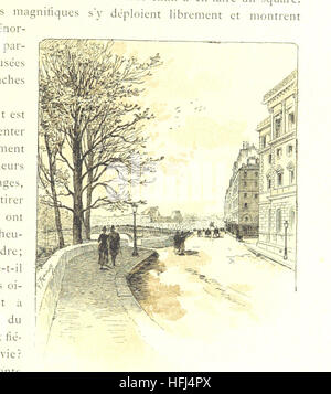 An illustrated work depicting the Seine River through Paris, showcasing ...