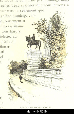 Illustration from 'La Seine a' travers Paris,' showing the Seine River ...