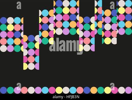 abstract vector rainbow colored circles seamless pattern Stock Vector ...