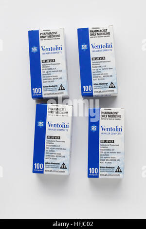Ventolin isolated against white background Stock Photo - Alamy