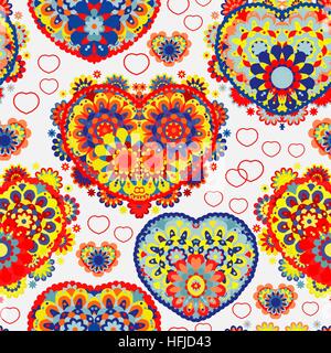 Beautiful red flower for Christmas, with seamless leaf and floral ...