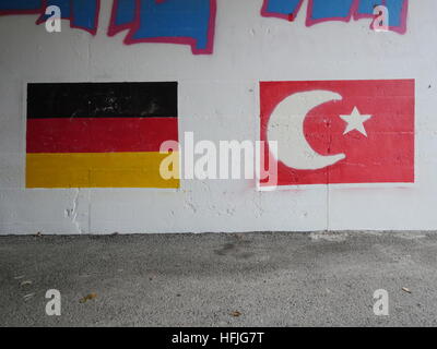 German Turkey Flag Stock Photo - Alamy