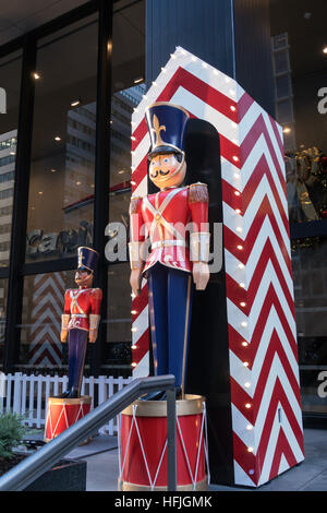 Giant Toy Soldier Holiday Display in New York City, USA Stock Photo - Alamy