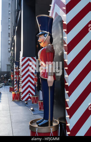 Giant Toy Soldier Holiday Display in New York City, USA Stock Photo - Alamy