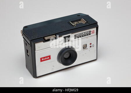 Kodak Instamatic 50 126 cartridge film camera of the 1960s displayed in ...