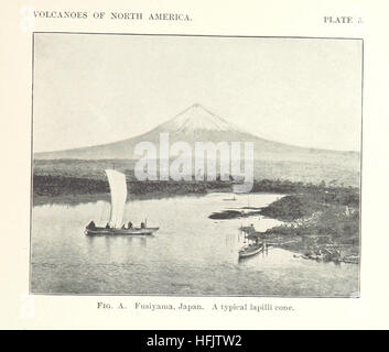 Illustration from 'Volcanoes of North America' showing the geological ...