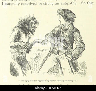 The image depicts scenes from Gulliver's Travels, including Lilliput ...