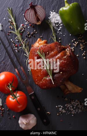 Pork shank with spices Stock Photo - Alamy