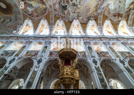Frescoes at the Freising Cathedral or Saint Mary and Corbinian ...