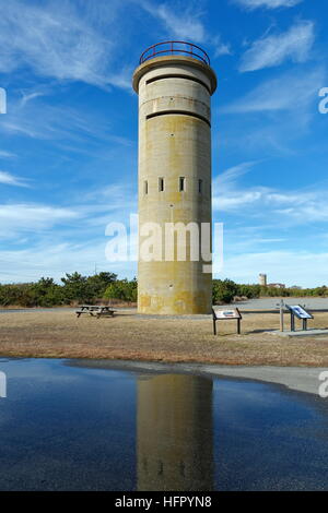 Delaware beach World War II Towers Stock Photo: 178754559 - Alamy