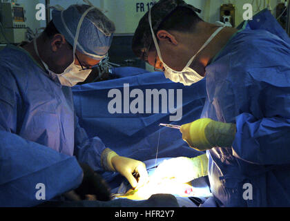 US Navy The Ship's Surgeon Lieutenant Commander right, and Senior ...