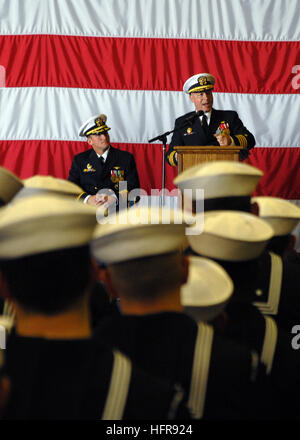 U.S. Navy Capt. John Funk, the commanding officer of USS Bonhomme ...