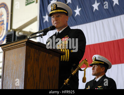 U.S. Navy Capt. John Funk, the commanding officer of USS Bonhomme ...