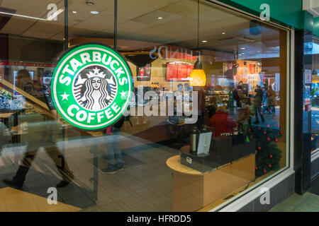 The Starbucks coffee shop in Darlington , County Durham , England ...