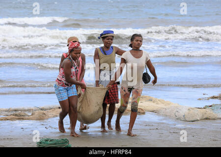 MAROANTSETRA, MADAGASCAR OCTOBER: 19.2016: Native malagasy woman ...