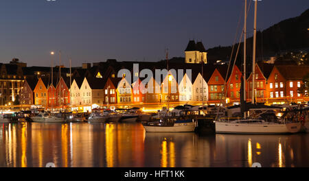 Bergen, Norway - October 6, 2016: Historic Hanseatic houses on the ...