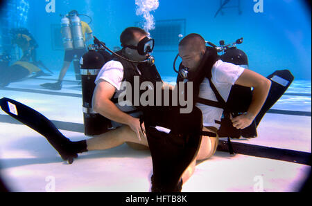 Scuba students at the Naval Diving and Salvage Training Center undergo ...