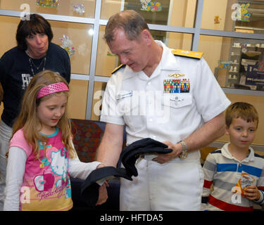 US Navy Rear Adm. Barry McCullough (left) and Rear Adm. Robert T ...