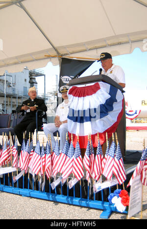 Forrestal fire 40th Anniversary memorial ceremony flags and photos ...