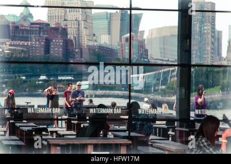Watermark bar, New York Stock Photo - Alamy