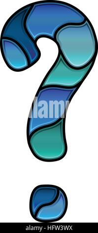 stained glass font, question mark Stock Vector Image & Art - Alamy