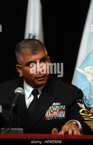 U.S. Navy Master Chief Crystal Ingram, left, Senior Enlisted Leader for ...