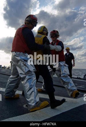 USS Fitzgerald flight deck activity 150705 Stock Photo - Alamy