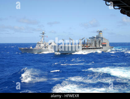 USNS Pecos, USS Halsey, and USS Peleliu conduct an underway ...