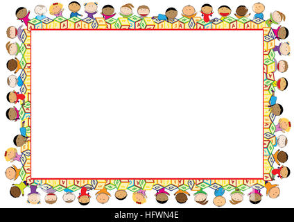 Colored frame for children Stock Photo - Alamy