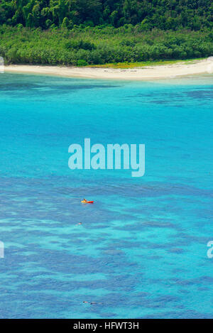 Nanuya Balavu Island, in the background Waya Island, Yasawa island ...