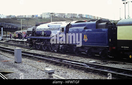 Southern Railways 'Merchant Navy' Pacific class 4-6-2 steam locomotive ...