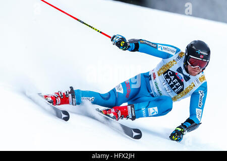 Alta Badia, Italy 18 December 2016. COCHRAN-SIEGLE Ryan (Usa) competing ...