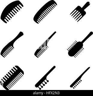 Barber icons set, simple style Stock Vector Image & Art - Alamy