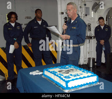 US Navy Chaplain, Cmdr. gives opening remarks during an Easter sunrise ...