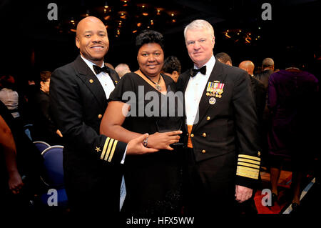 Cmdr. Roger Isom and wife, Lisa, pose for a photo with Chief of Naval ...