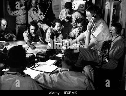 USS Lexington (CV-16) chart room 1943-12 Stock Photo - Alamy