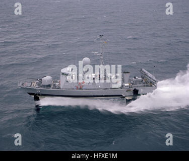 A port view of the patrol combatant missile hydrofoil USS HERCULES (PHM ...