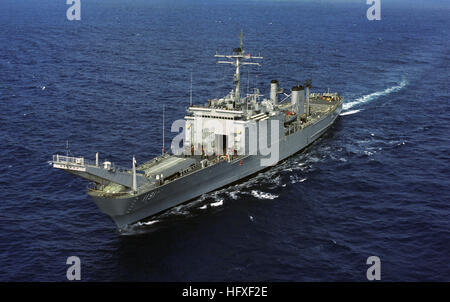 An aerial portside view of the US Navy (USN) Forrestal Class Aircraft ...