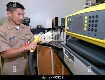 US Navy Lt. industrial hygiene officer assigned to Navy Environmental ...
